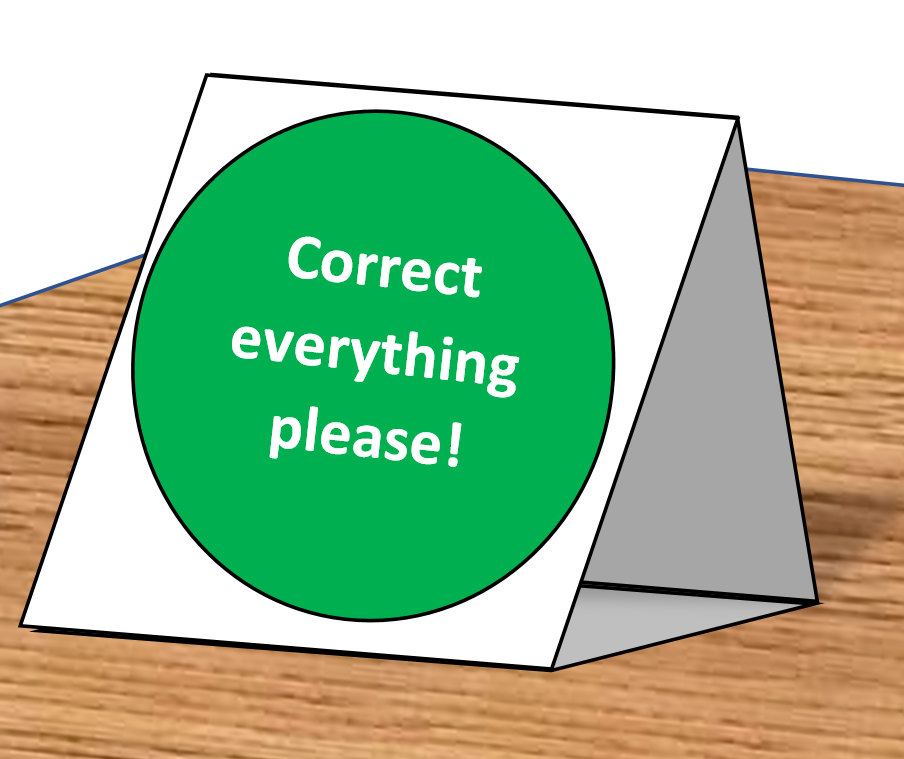 Traffic lights: A free resource for correcting errors and checking ...