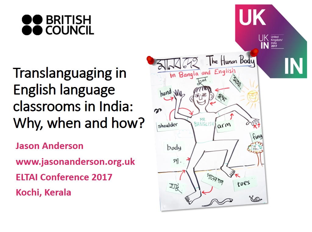 ELTAI Conference 2017; Kochi, India: East meets West… and transcends it ...